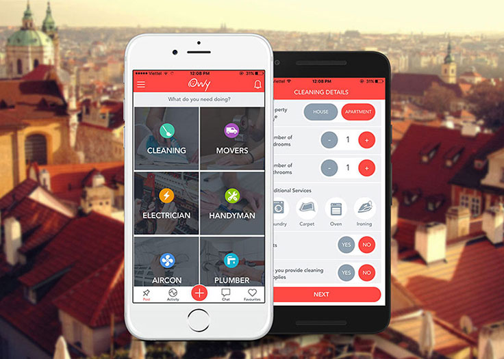 Mobile application for home services
